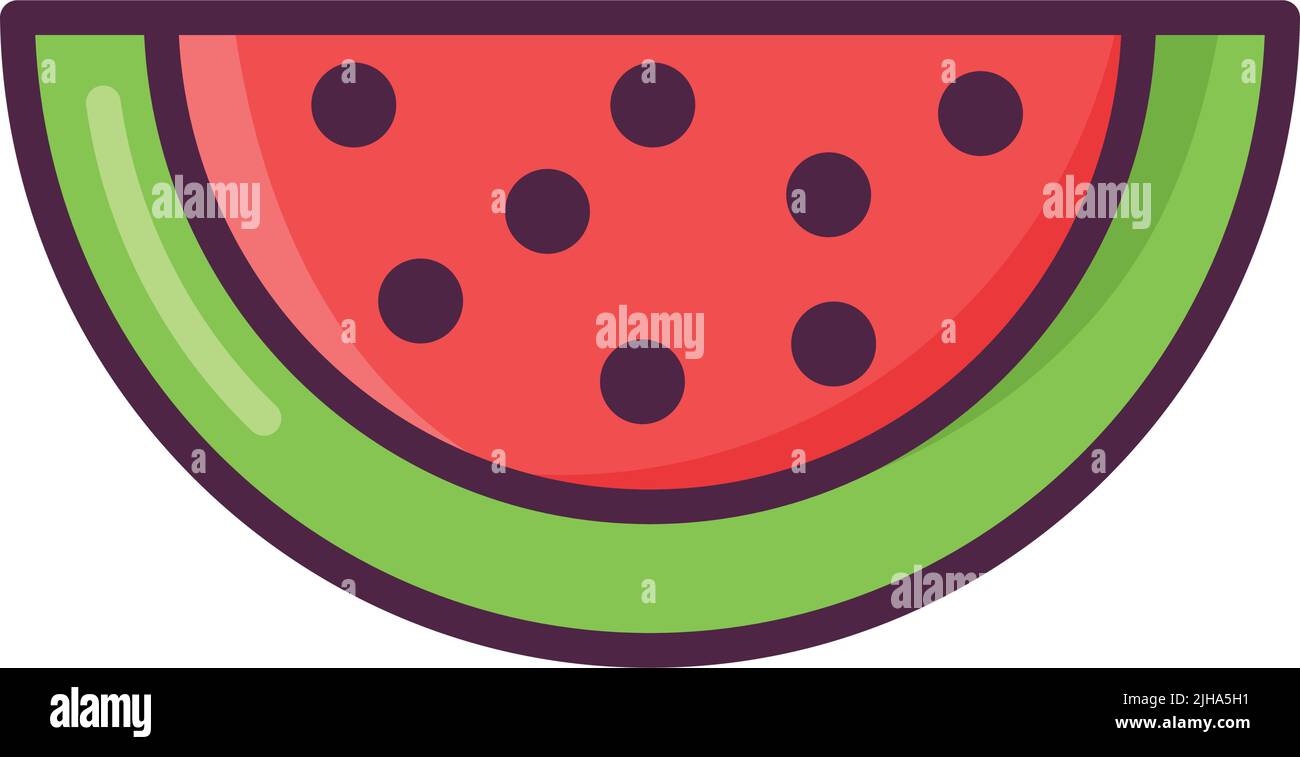 watermelon half fresh fruit icon Stock Vector Image & Art - Alamy