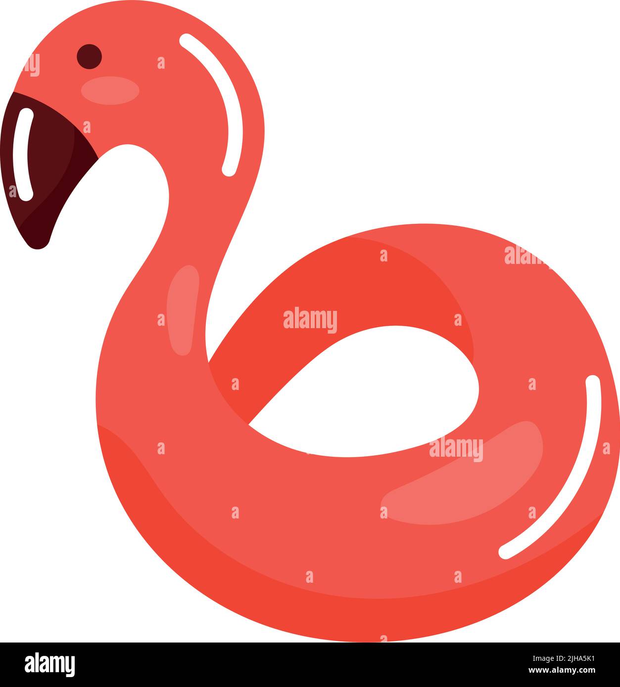red flamingo float accessory icon Stock Vector Image & Art - Alamy
