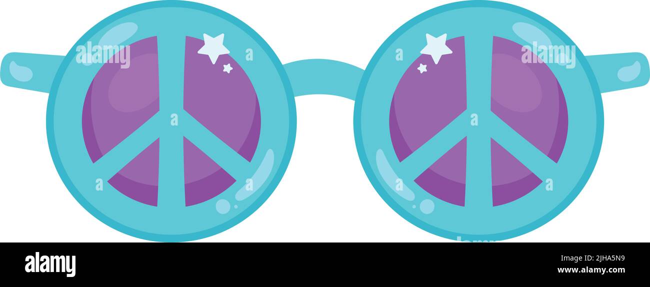Sunglasses with peace symbols hi-res stock photography and images - Alamy