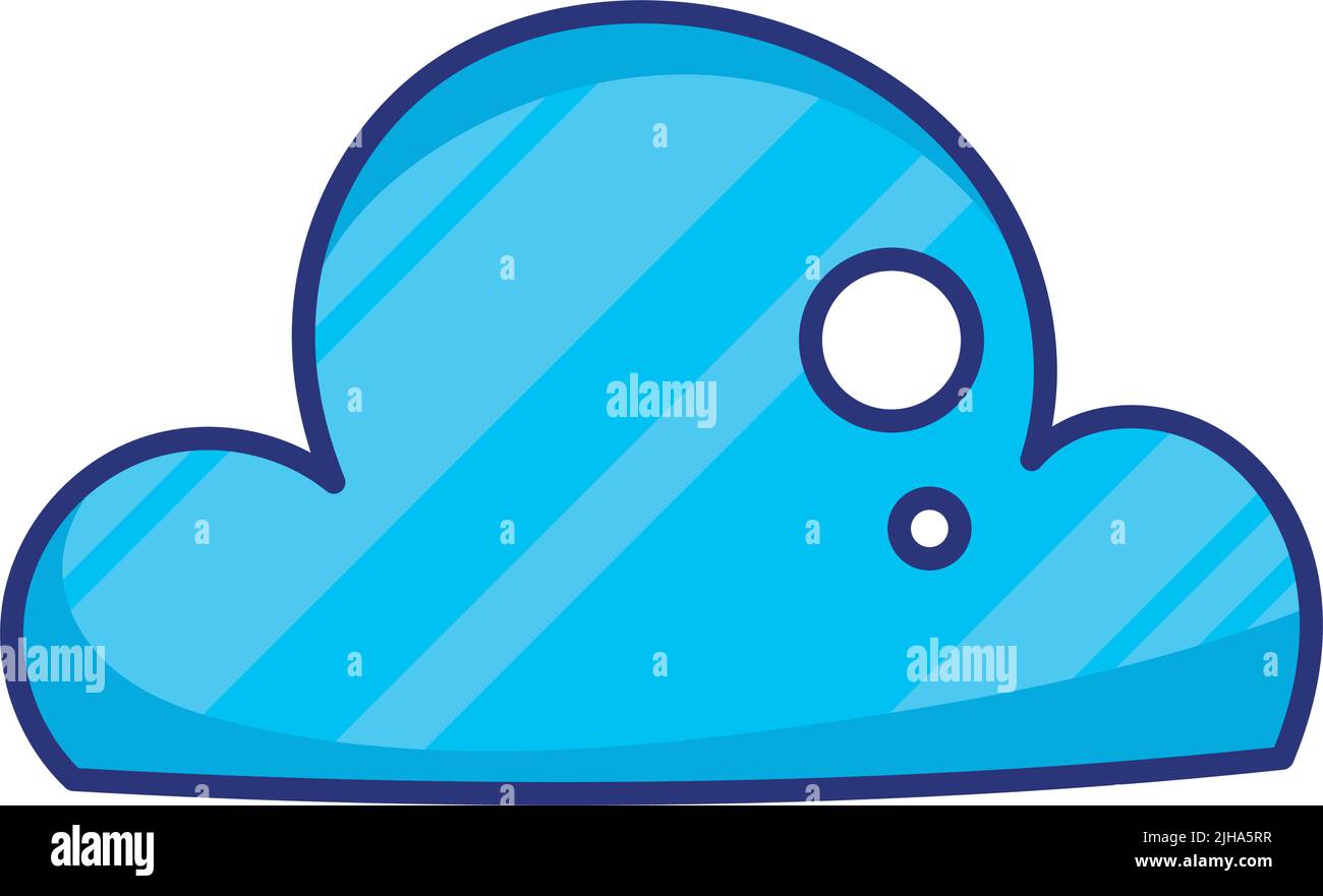 blue cloud sky nature icon Stock Vector Image & Art - Alamy