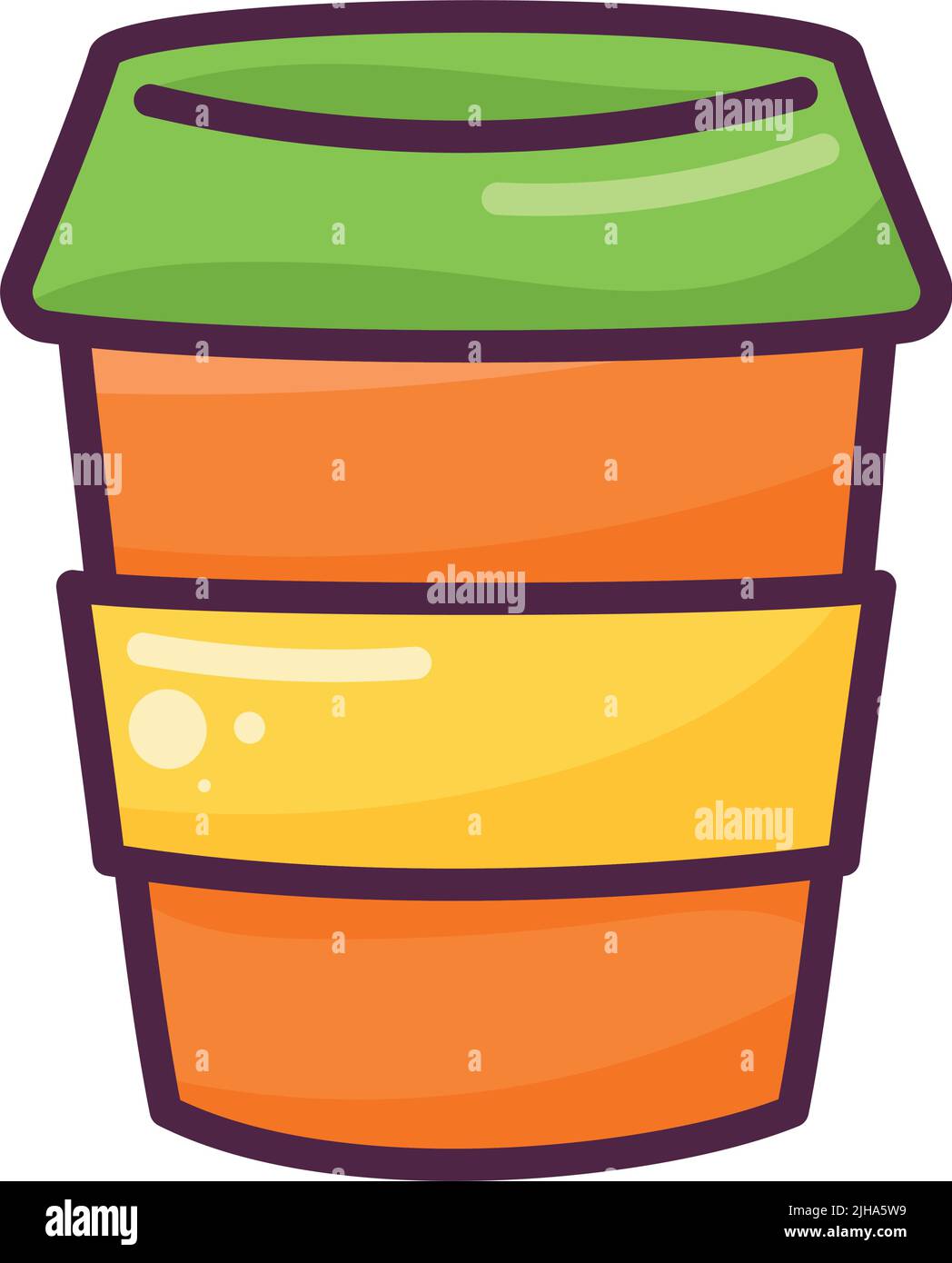 drink in take away pot icon Stock Vector Image & Art - Alamy