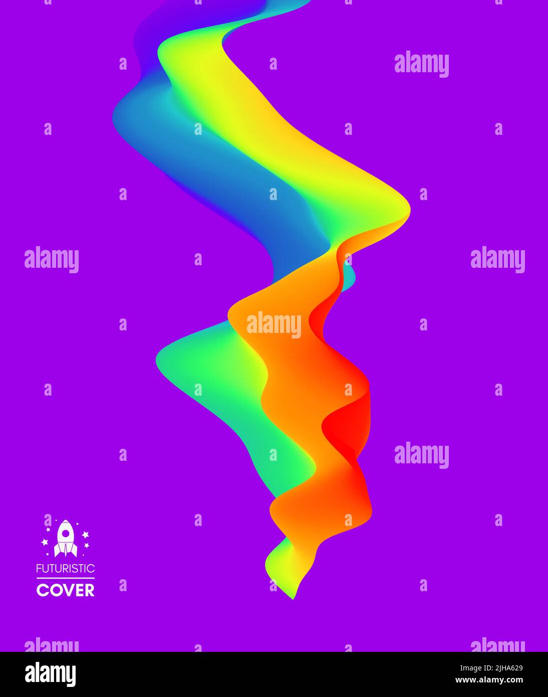 Abstract wavy background for banner, flyer, book cover, poster. Dynamic ...