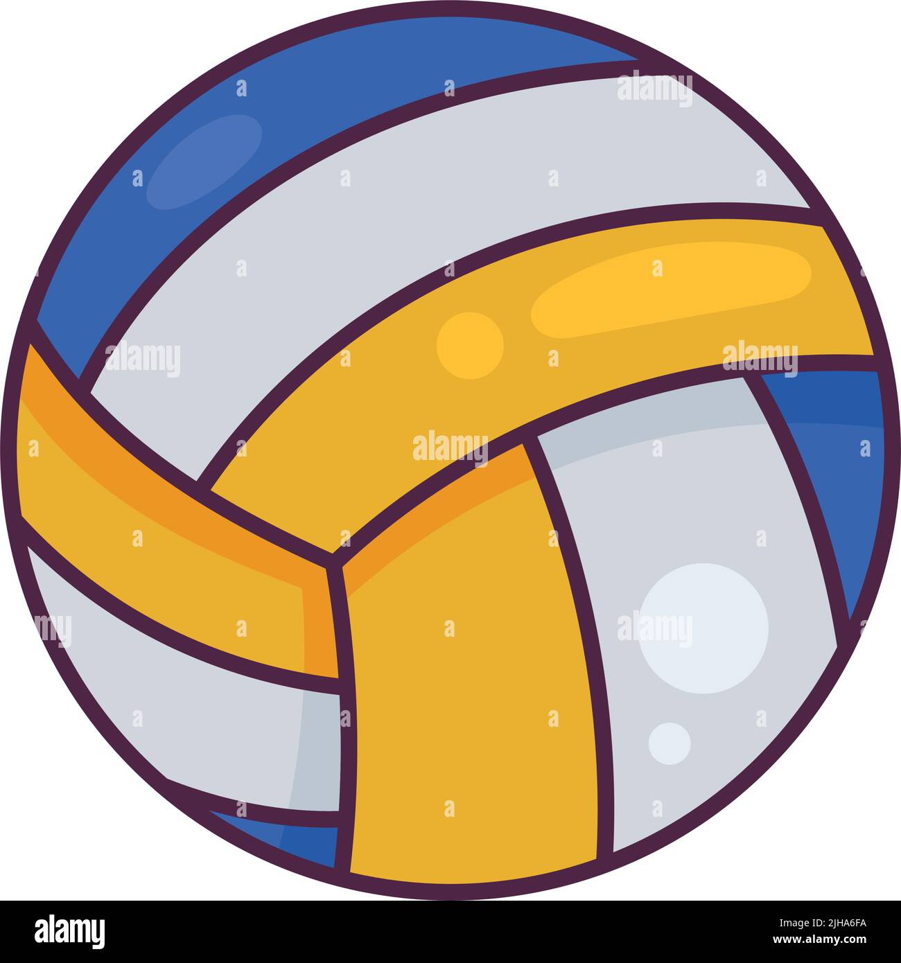 Volleyball balloon isolated icon Stock Vector Images - Alamy