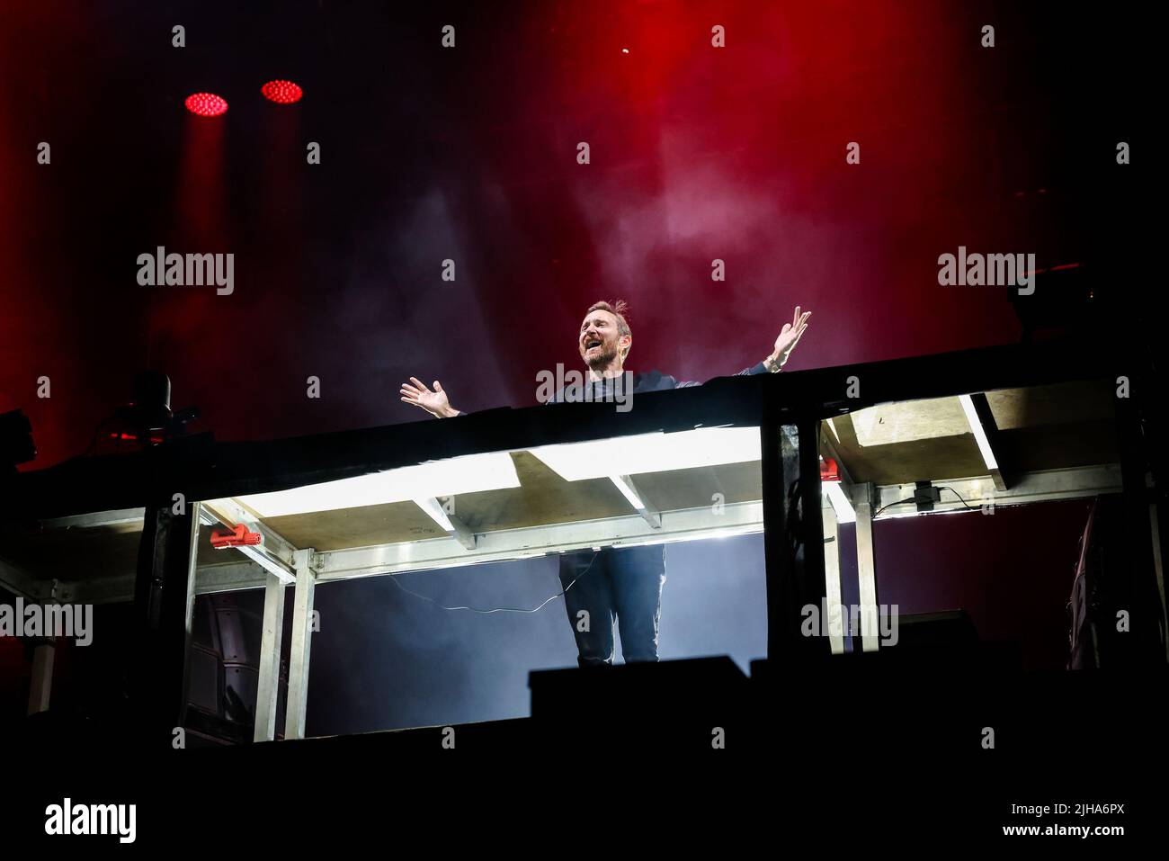 LOLLAPALOOZA PARIS - JULY 16: David Guetta on the "LOLLAPALOOZA PARIS ...