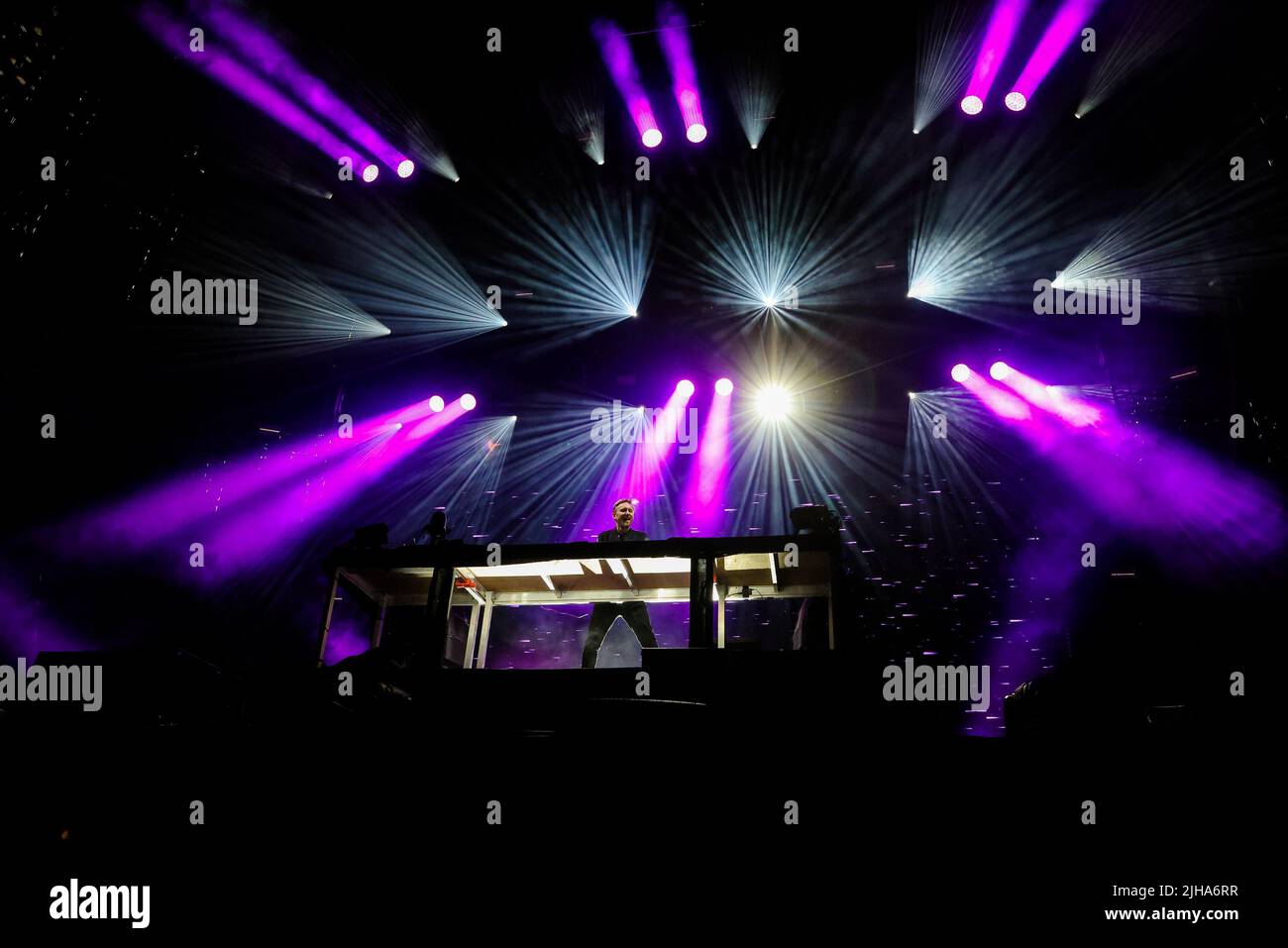 LOLLAPALOOZA PARIS - JULY 16: David Guetta on the "LOLLAPALOOZA PARIS ...