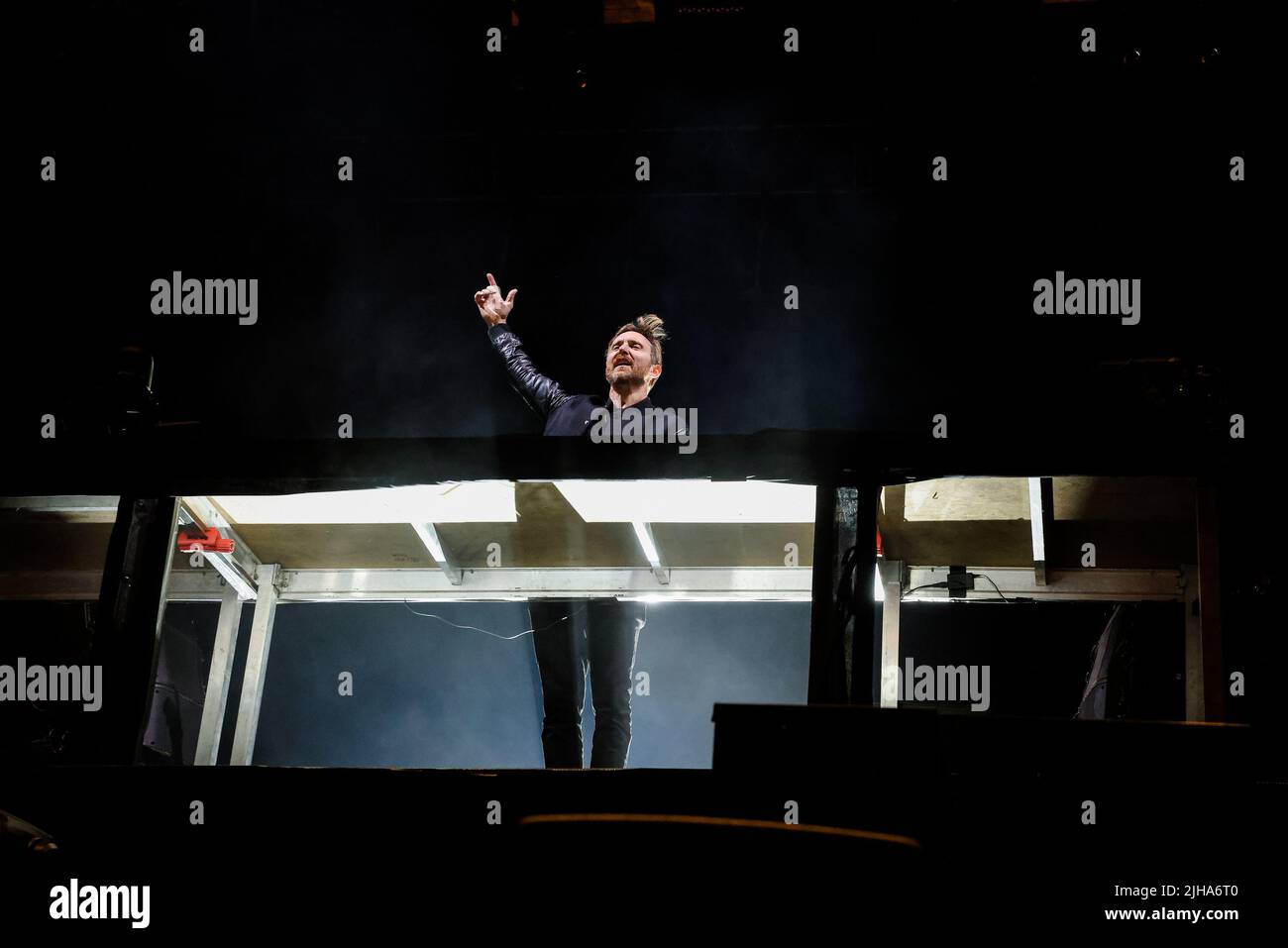 LOLLAPALOOZA PARIS - JULY 16: David Guetta on the "LOLLAPALOOZA PARIS ...