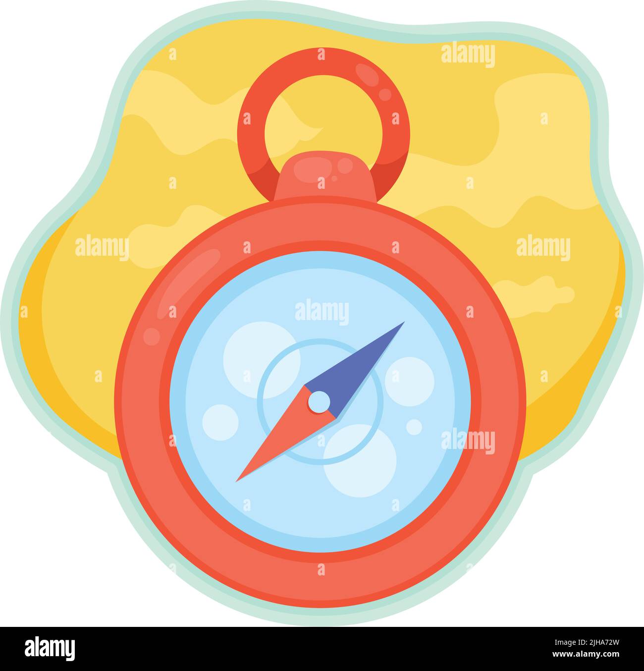 compass guide adventure badge icon Stock Vector Image & Art - Alamy