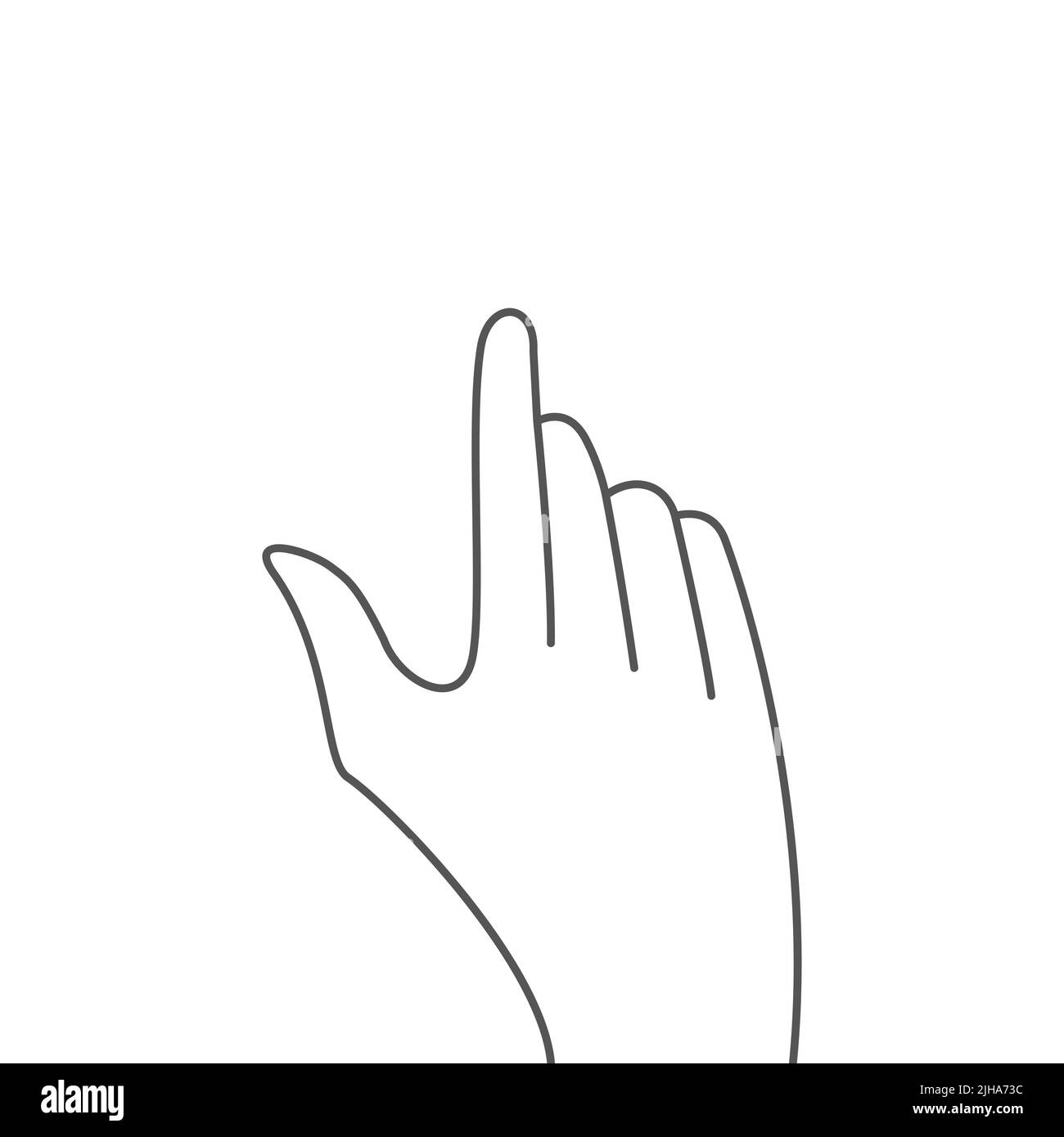 Woman show beautiful nail Black and White Stock Photos & Images - Alamy