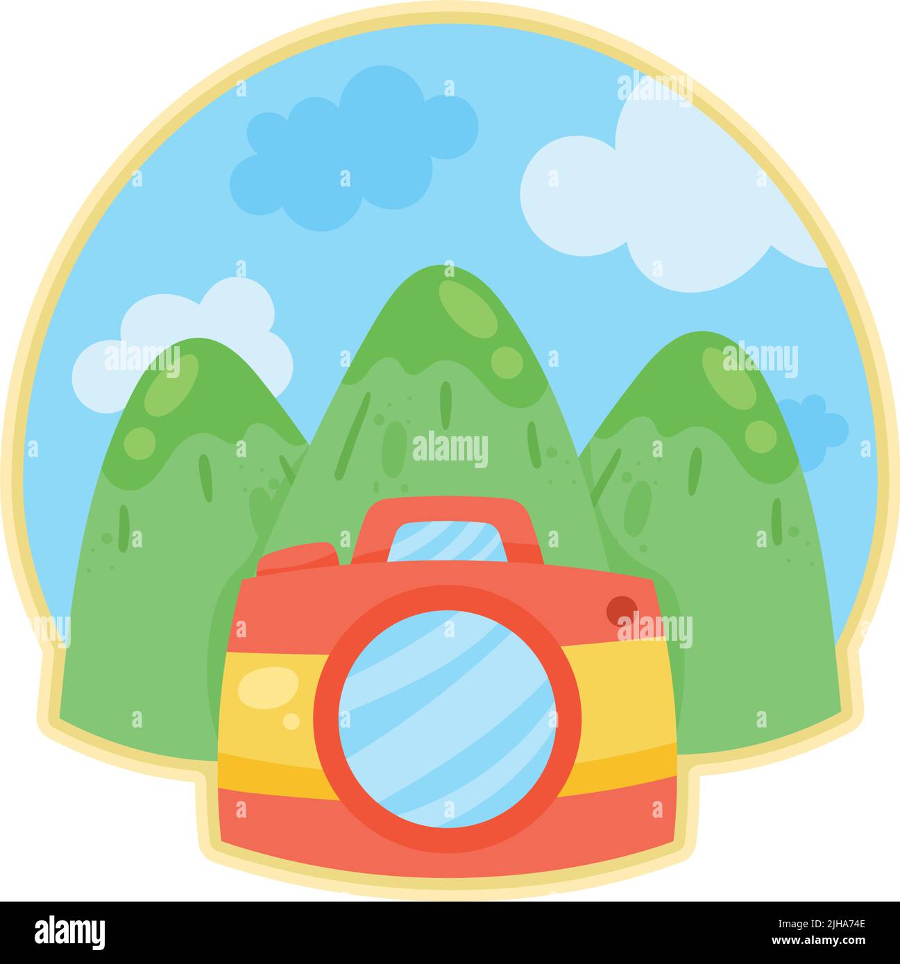 camera photographic adventure badge icon Stock Vector Image & Art - Alamy