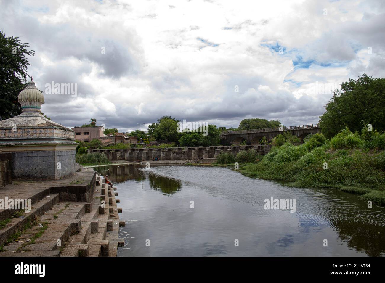 stone carved exterior, abandoned temple, old stone bridge Stock Photo ...