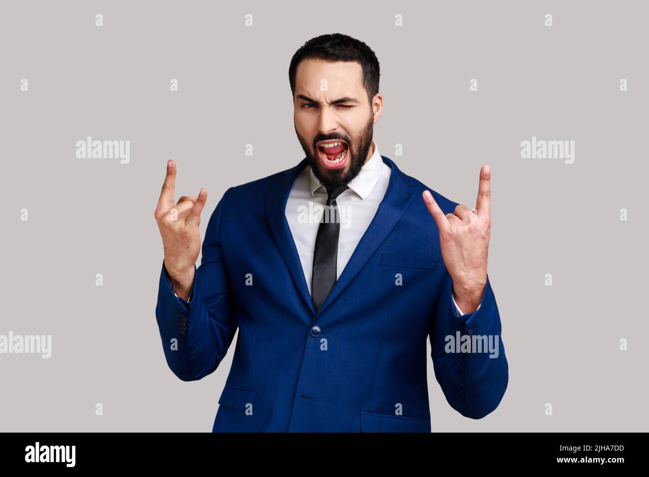 Rock devil horns hand sign hi-res stock photography and images - Alamy