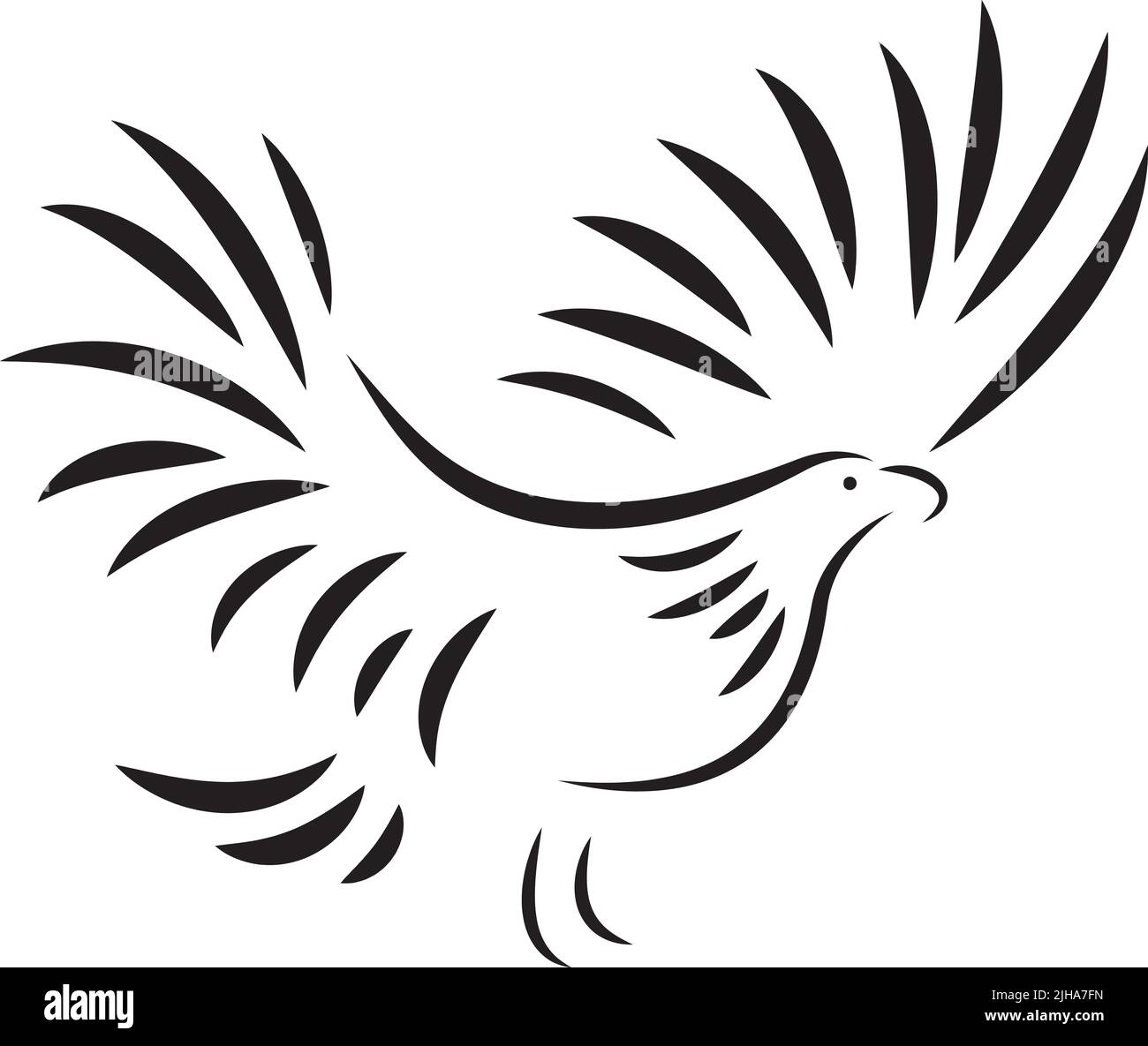 Flying eagle. Logo template. Isolated on white Stock Vector Image & Art - Alamy