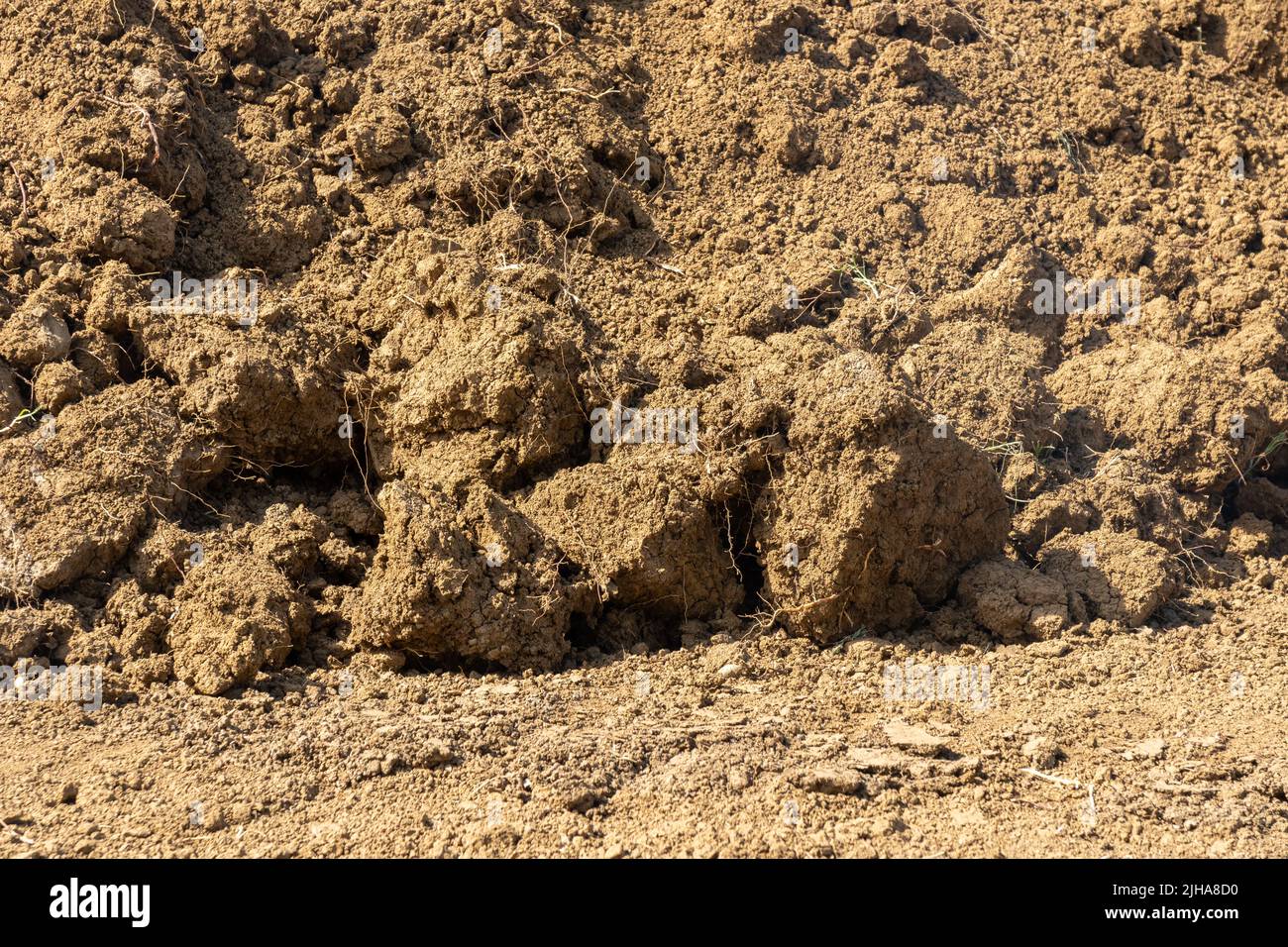Pile of brown Soil. Construction dirt pile. Industry Stock Photo - Alamy