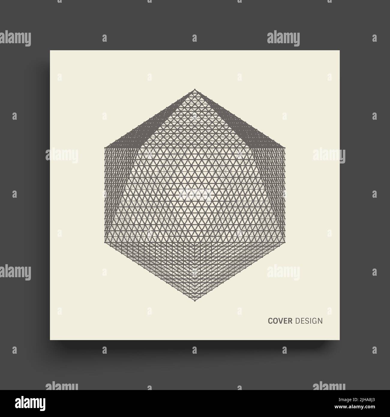 Molecular grid. 3d technology style. Vector illustration. Futuristic ...