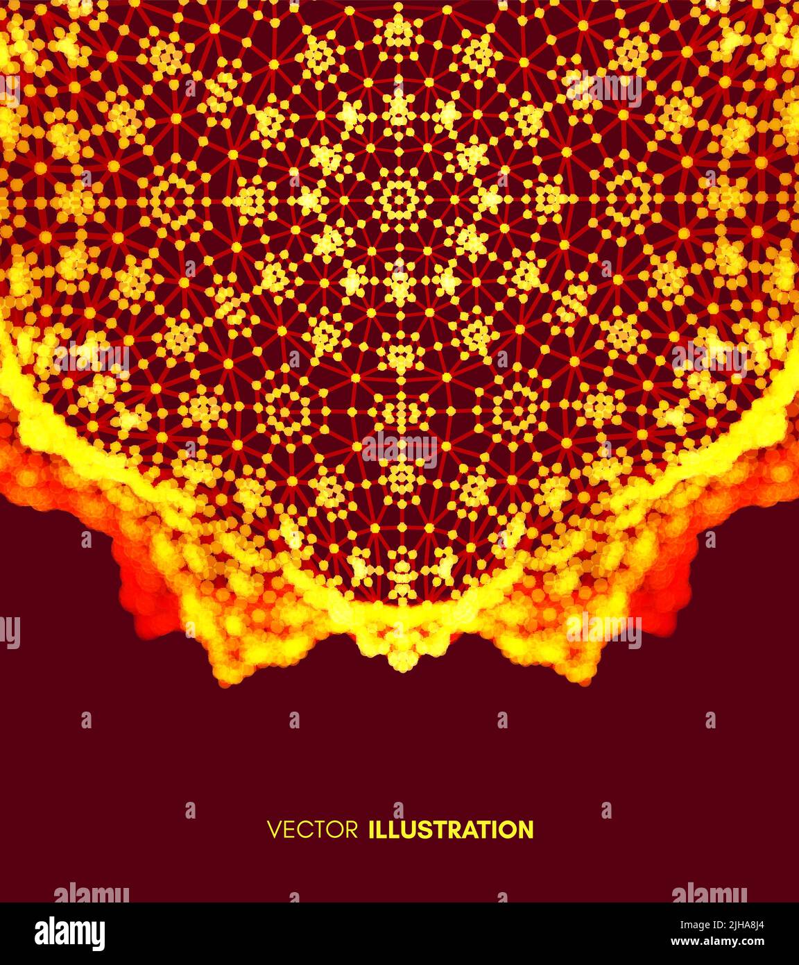 Abstract science or technology background. Graphic design. Network ...