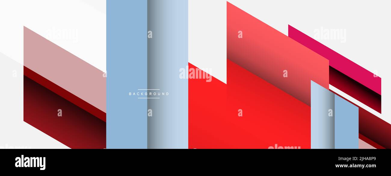 Vector background. Abstract overlapping color lines design with shadow ...