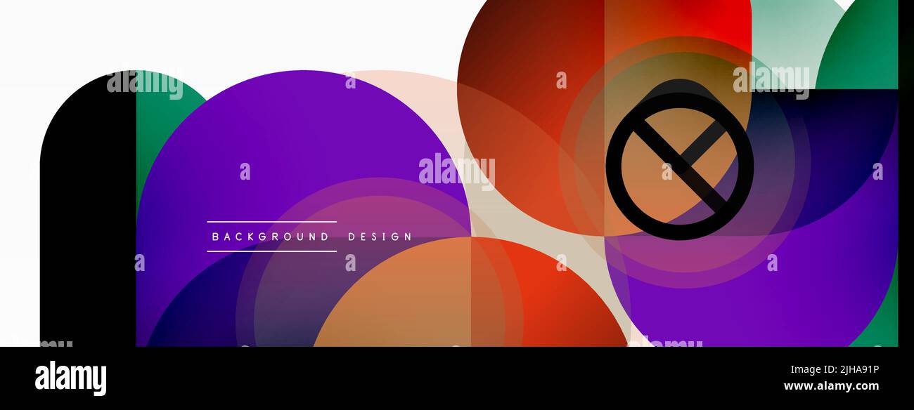 Round triangle shapes lines and circles. Geometric vector illustration ...