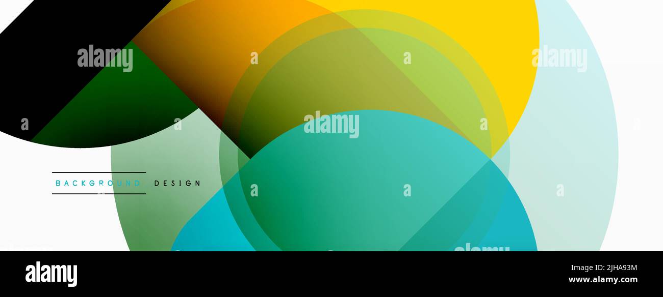 Creative geometric wallpaper. Minimal circle triangle and square line ...