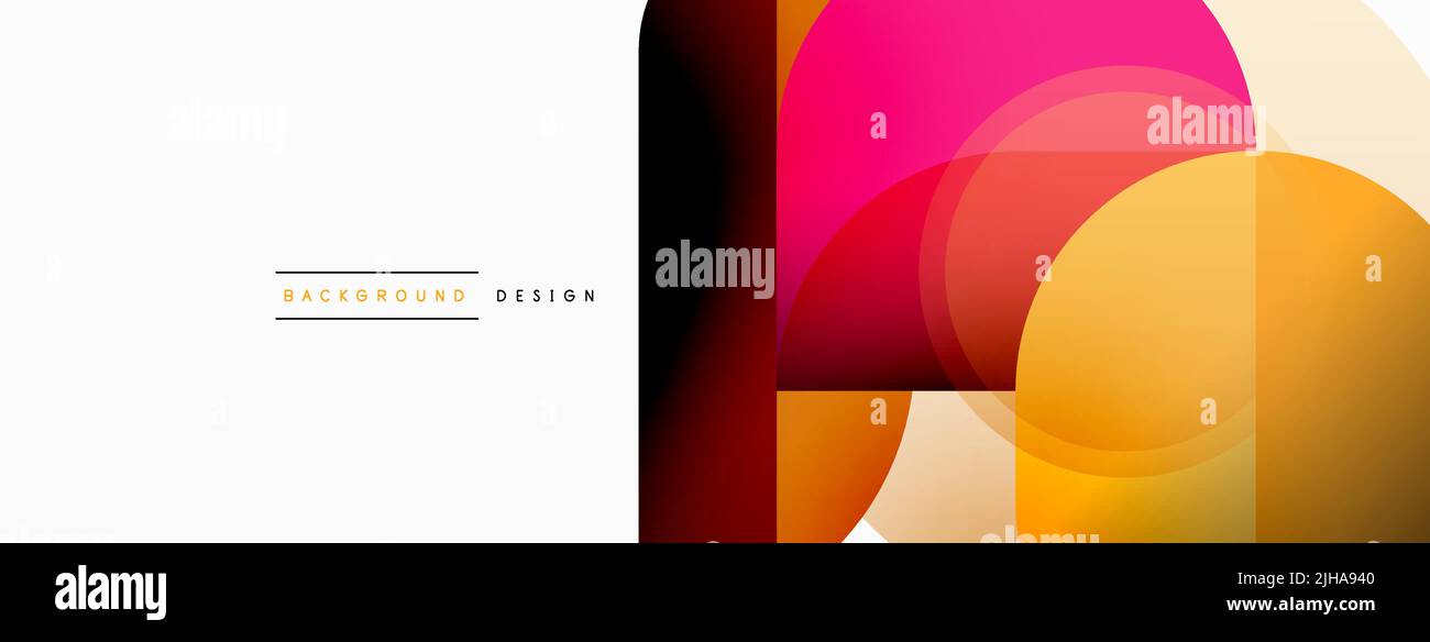 Round triangle shapes lines and circles. Geometric vector illustration ...