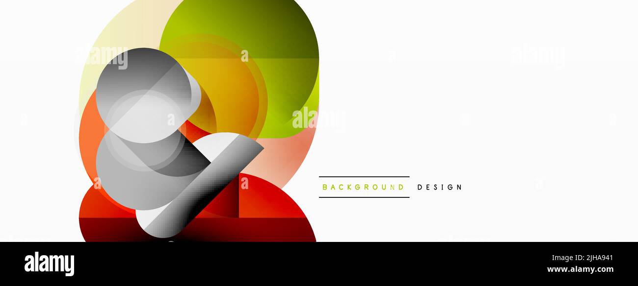 Round triangle shapes lines and circles. Geometric vector illustration ...