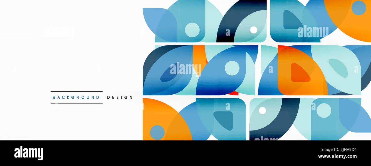 Lines, squares, circles and triangles. Geometric abstract background ...