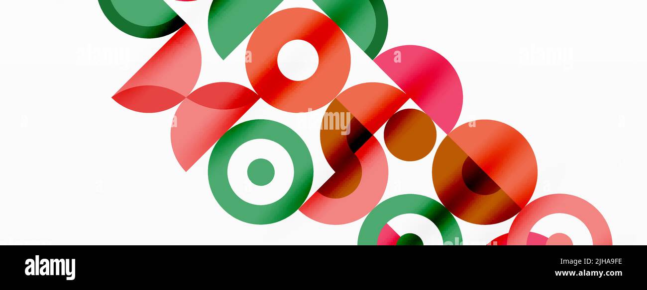 Clean minimal circle background. Colorful template for wallpaper ...
