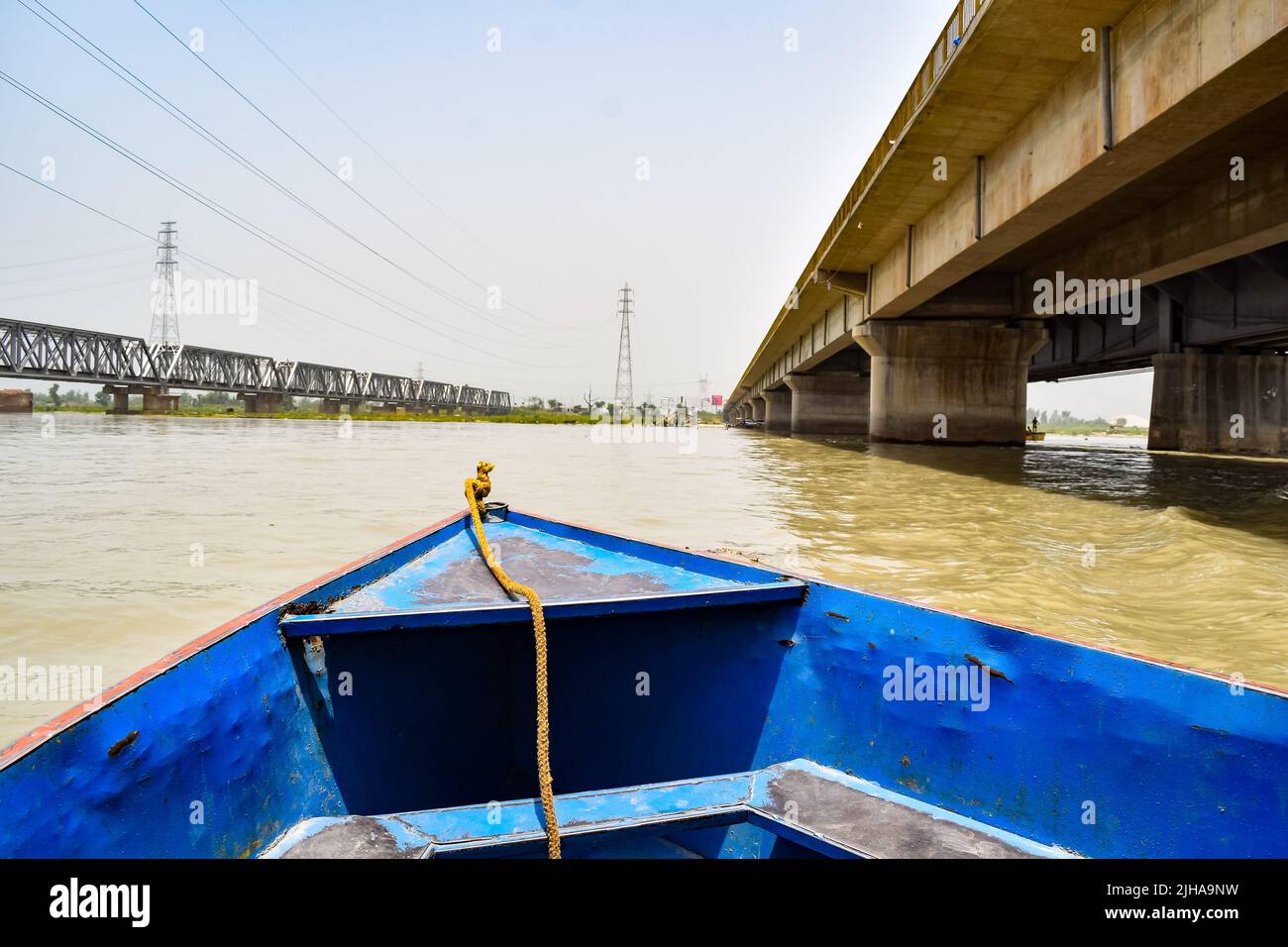 Ganga as seen in Garh Mukteshwar, Uttar Pradesh, India, River Ganga is ...