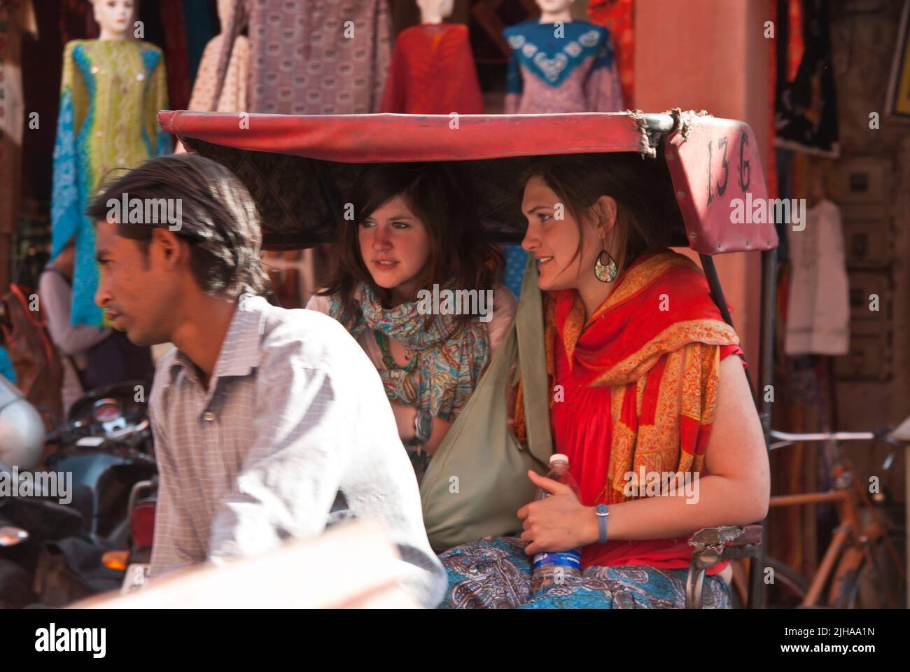 Riksha tourists hi-res stock photography and images - Alamy