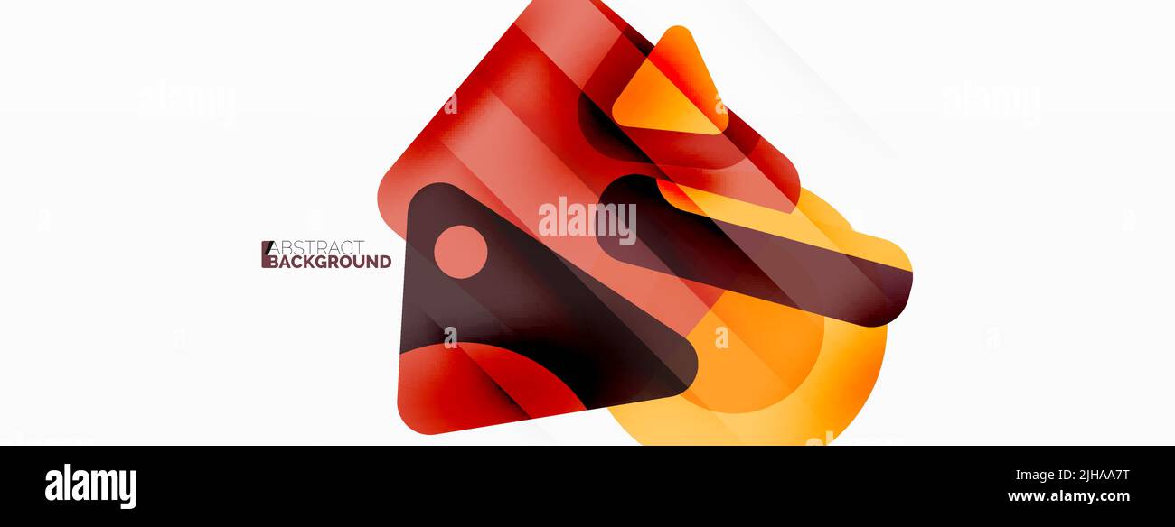 Primitive geometric shapes - line, triangle, square and circle ...