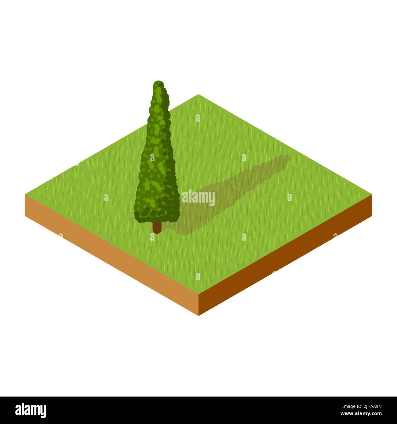 Isometric tree. Isometric element to create landscape. Vector Stock ...