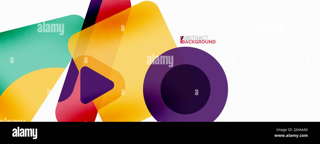 Primitive geometric shapes - line, triangle, square and circle ...