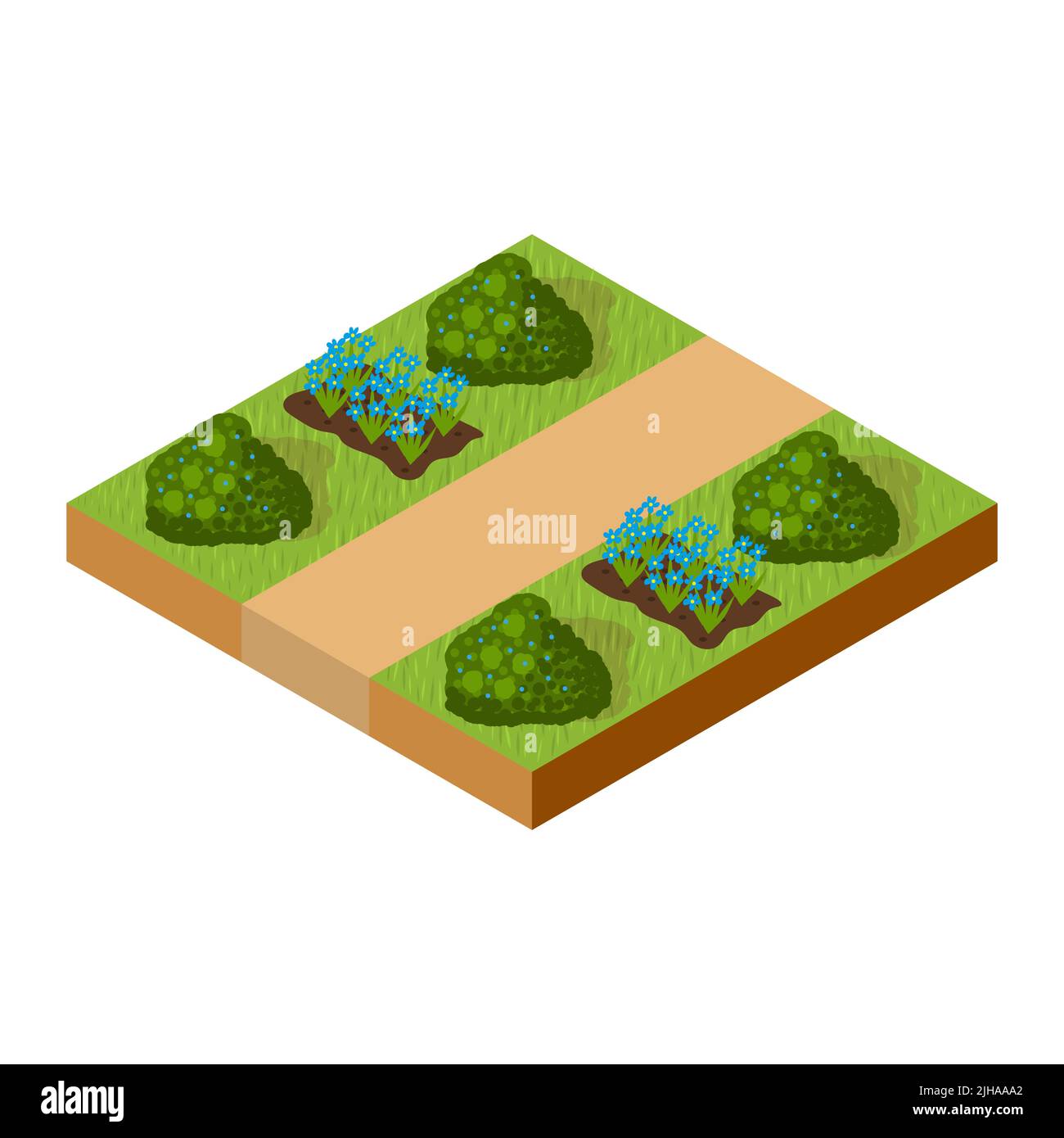 Isometric tree. Isometric element to create landscape. Vector Stock ...