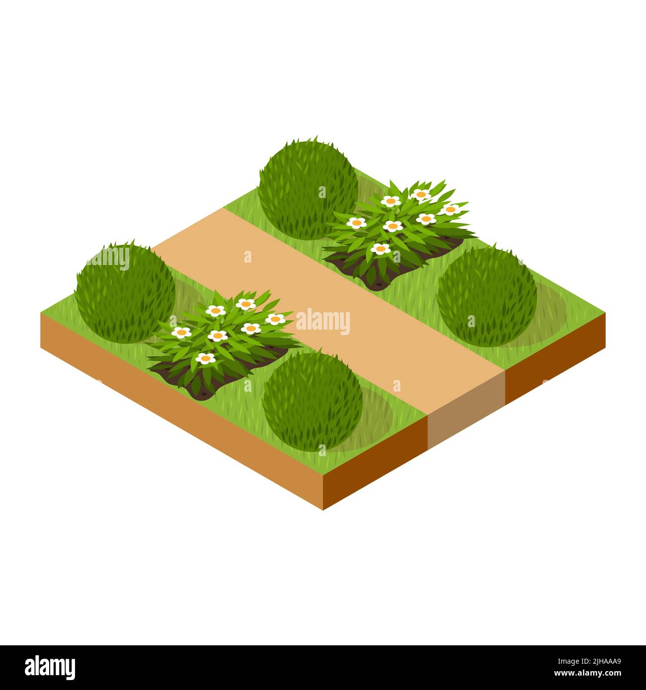 Isometric tree. Isometric element to create landscape. Vector Stock ...