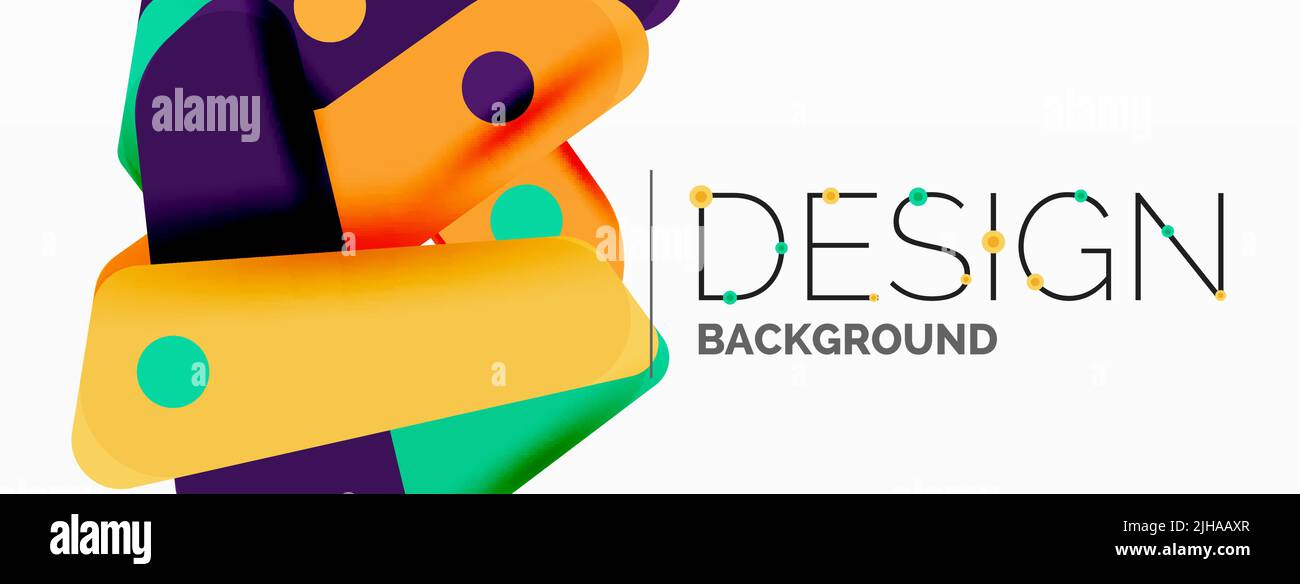 Tech minimal geometric wallpaper. Creative abstract background. Ribbon ...