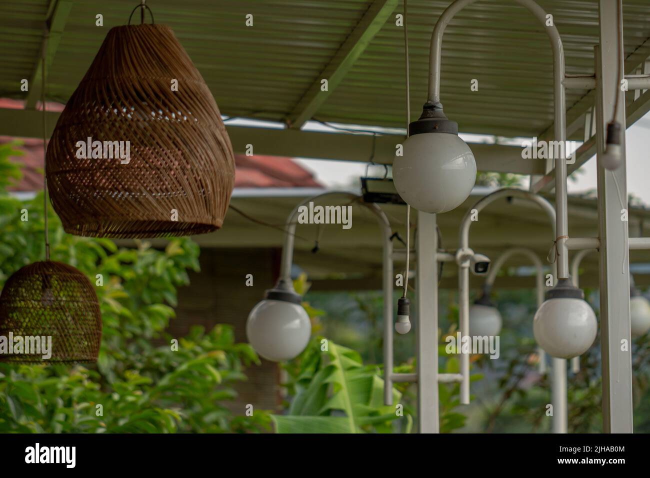 Pendant lamp accessories from local materials for interior decoration ...