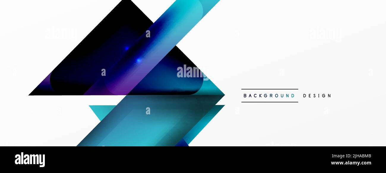 Abstract background. Simple color geometric shapes composition with 3d ...