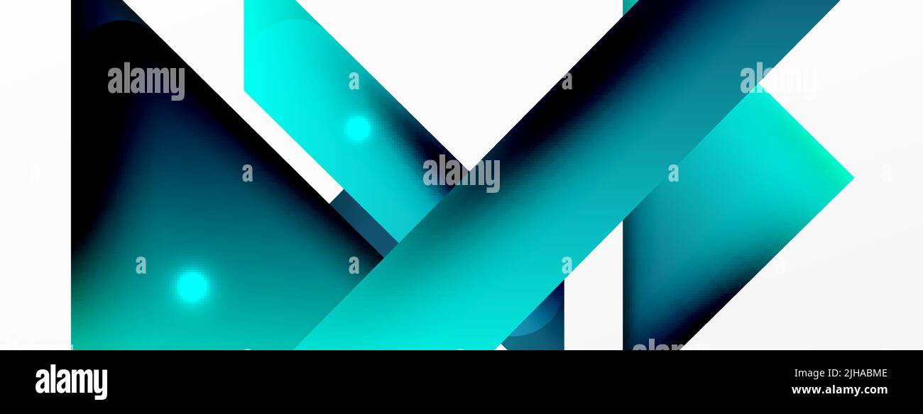 Abstract background. Simple color geometric shapes composition with 3d ...