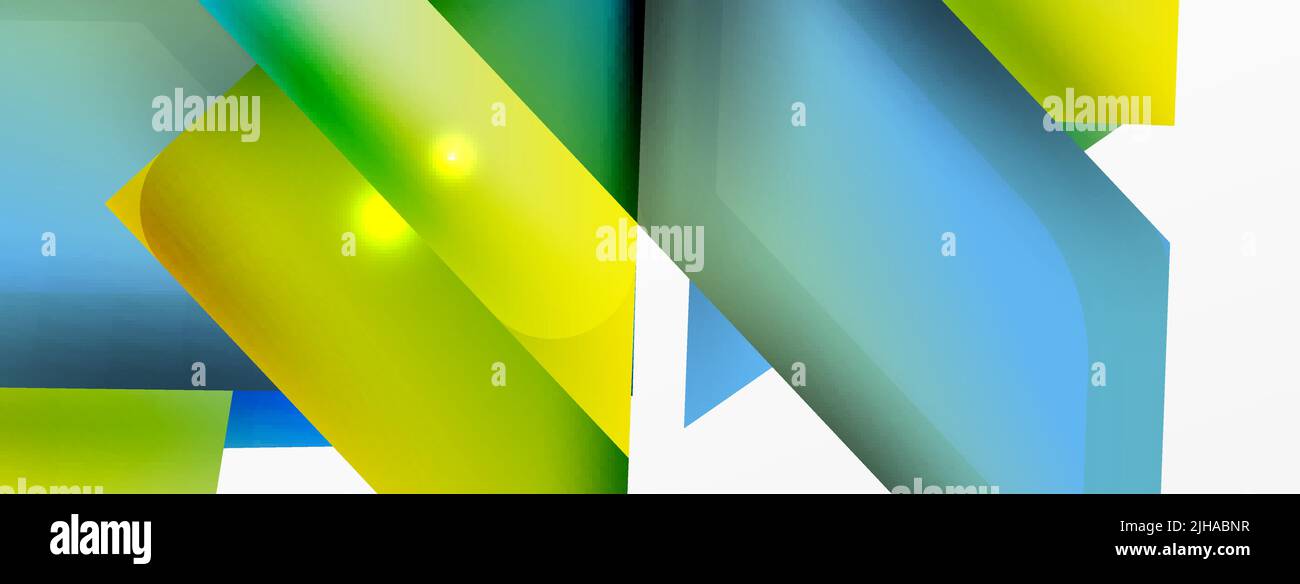 Dynamic 3d geometric abstract background. Triangles and other simple ...