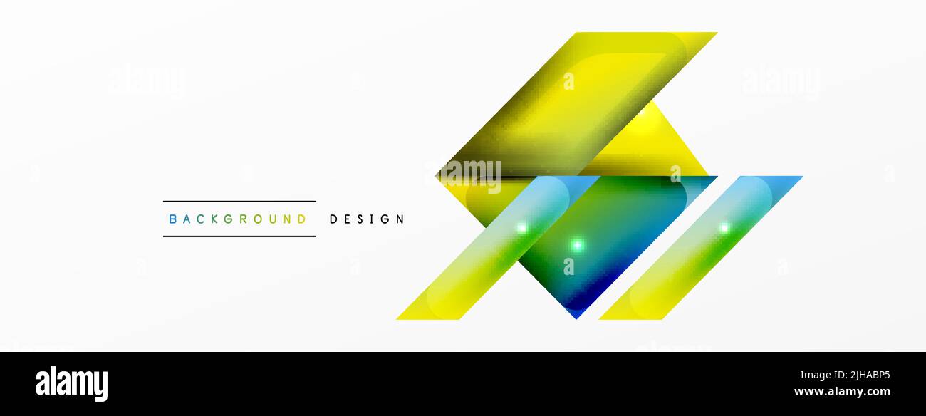 Dynamic 3d geometric abstract background. Triangles and other simple ...