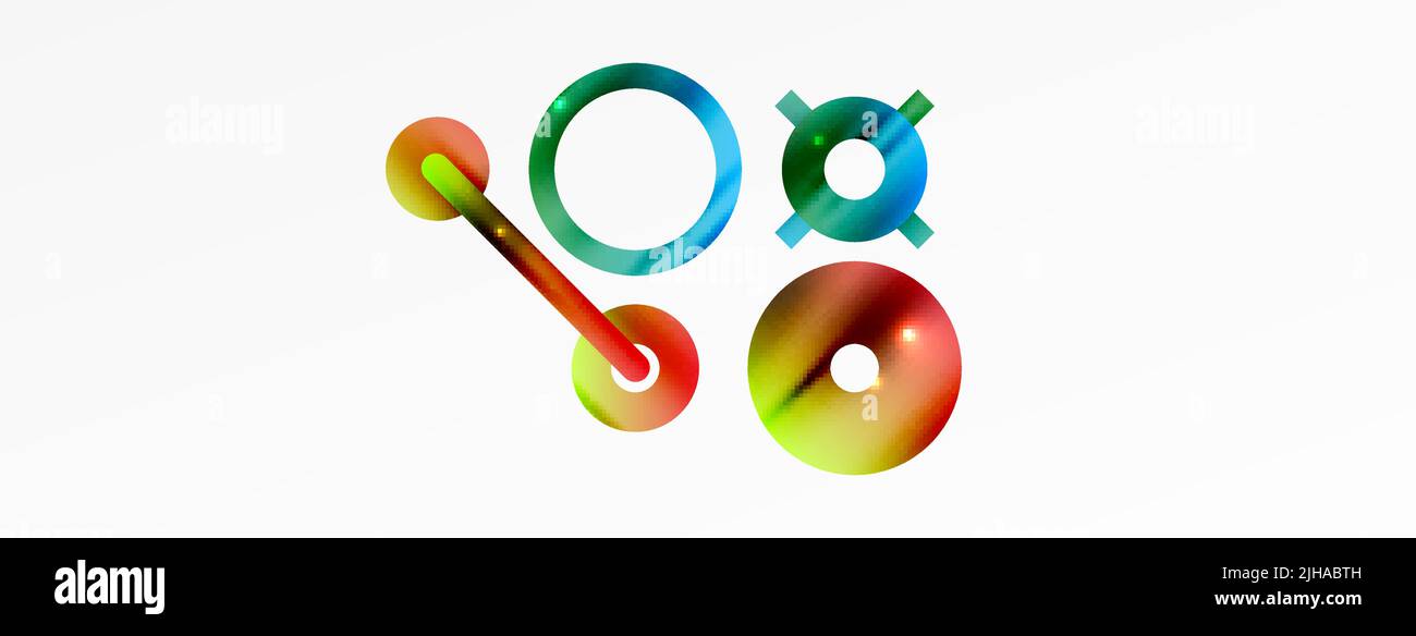 Circle composition abstract background. Trendy techno business template ...