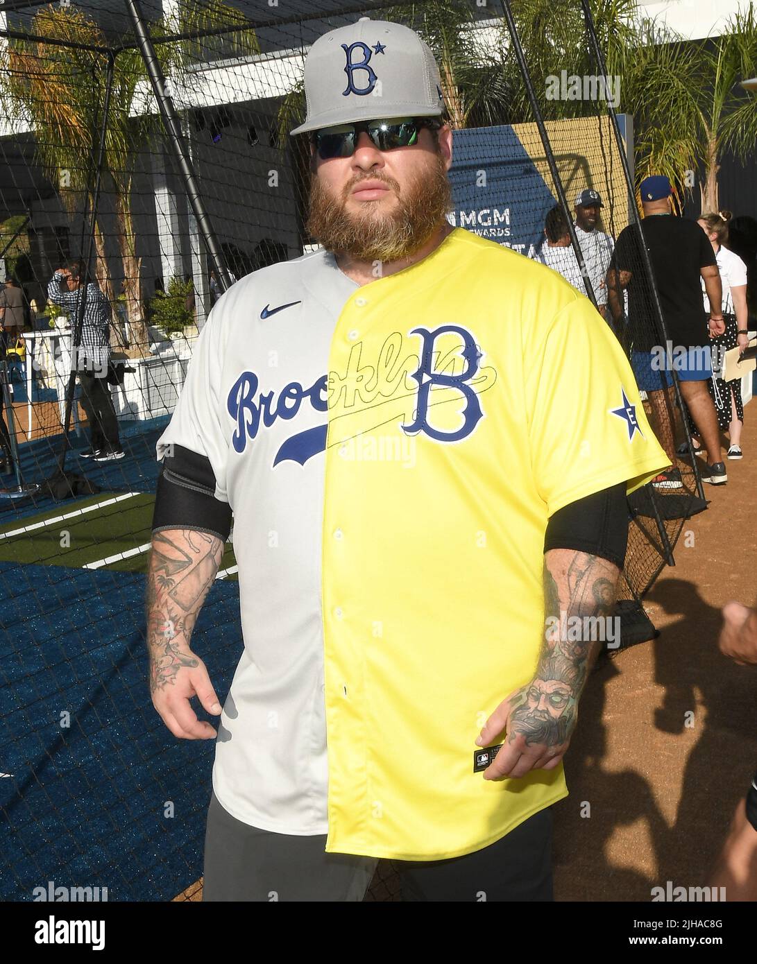 Action Bronson at the 2022 MLB All-Star Celebrity Softball Game Media ...