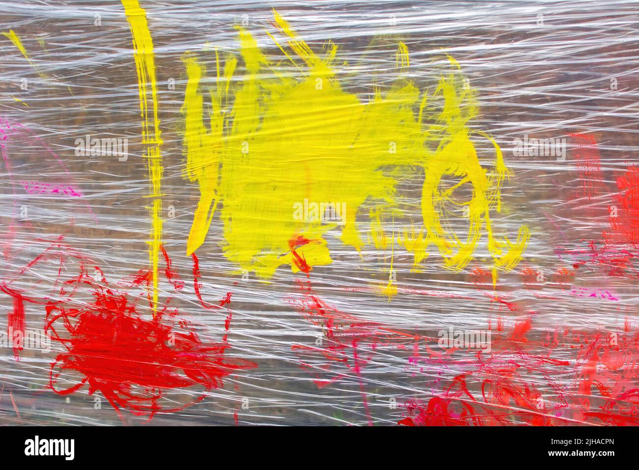 Idea for a game with a child: children's drawing with paints on ...