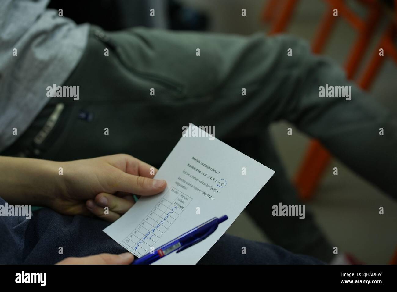 Finished exam hi-res stock photography and images - Alamy