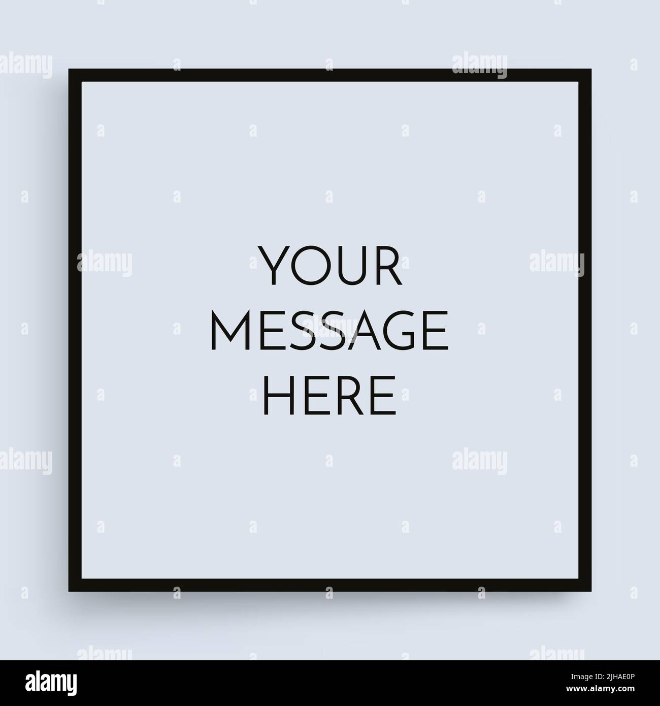 Empty white square flyer Stock Vector Images - Alamy