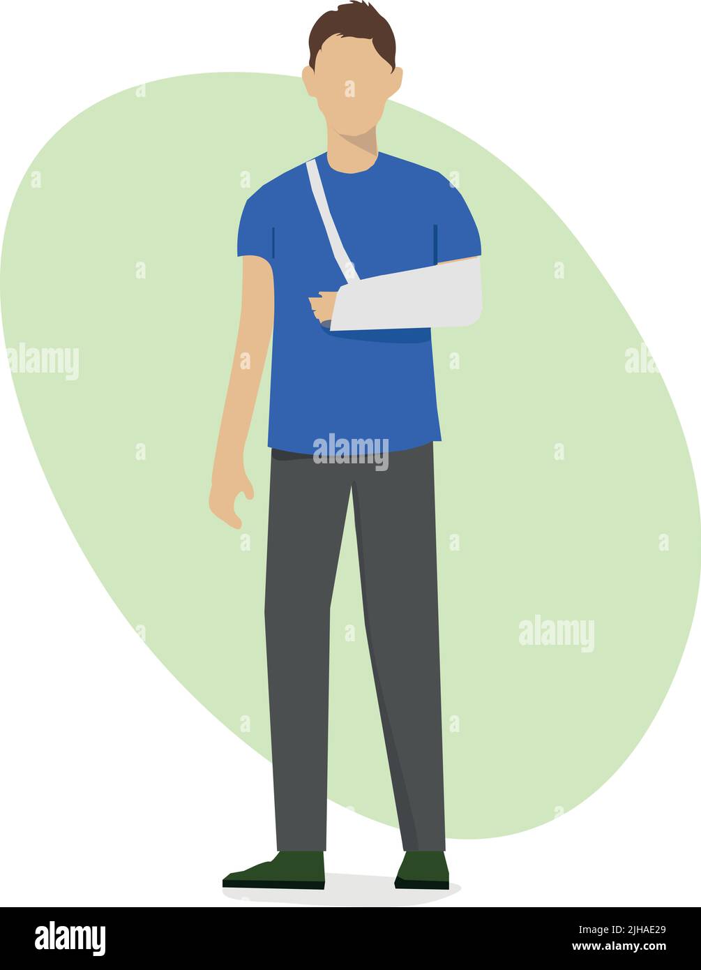 Boy broken arm Stock Vector Images - Alamy