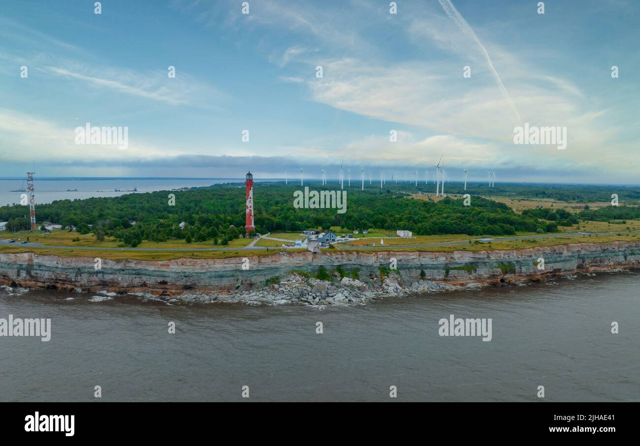 Beautiful limestone cliff at the top of the Pakri peninsula Stock Photo ...
