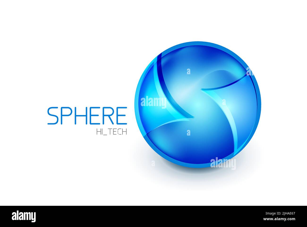 Vector abstract technological sphere icon Stock Vector Image & Art - Alamy