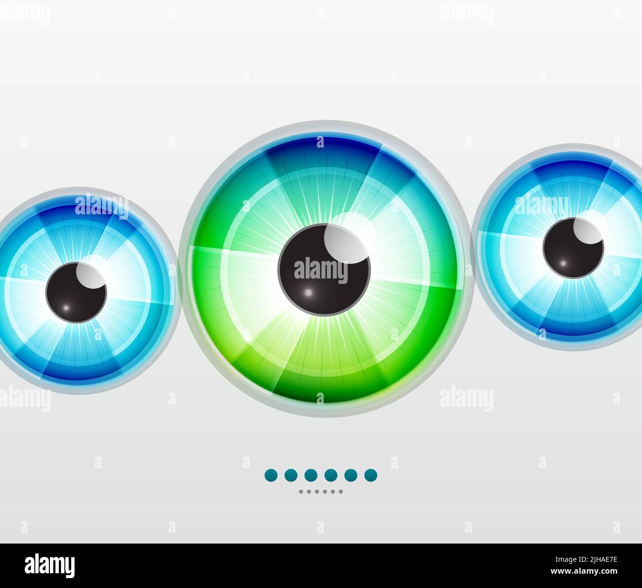 Vector color eye design. Hi-tech concept Stock Vector Image & Art - Alamy