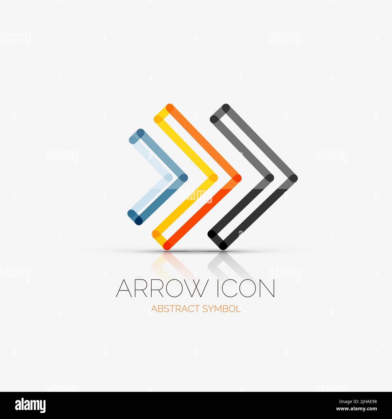 Vector right arrows company logo design, business symbol concept ...