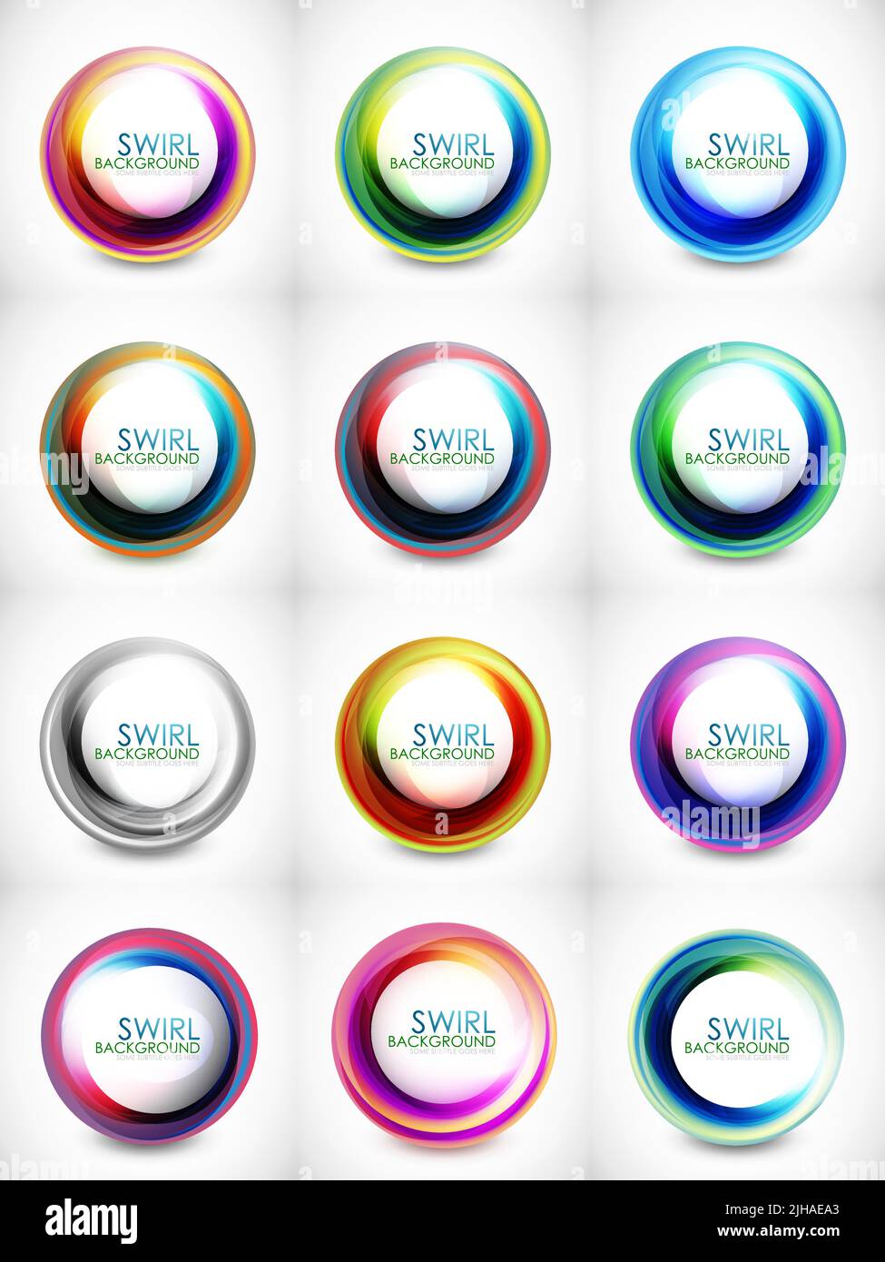 Abstract hi-tech futuristic vector swirl shapes Stock Vector Image ...